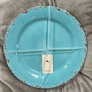 Coastal Dishes Rio Turquoise Floral Salad Plates Set Of 6 - 8.5 Inch ...